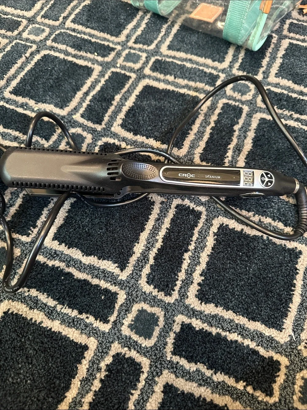 Hair | Croc Titanium Hair Straightener In Black | Poshmark